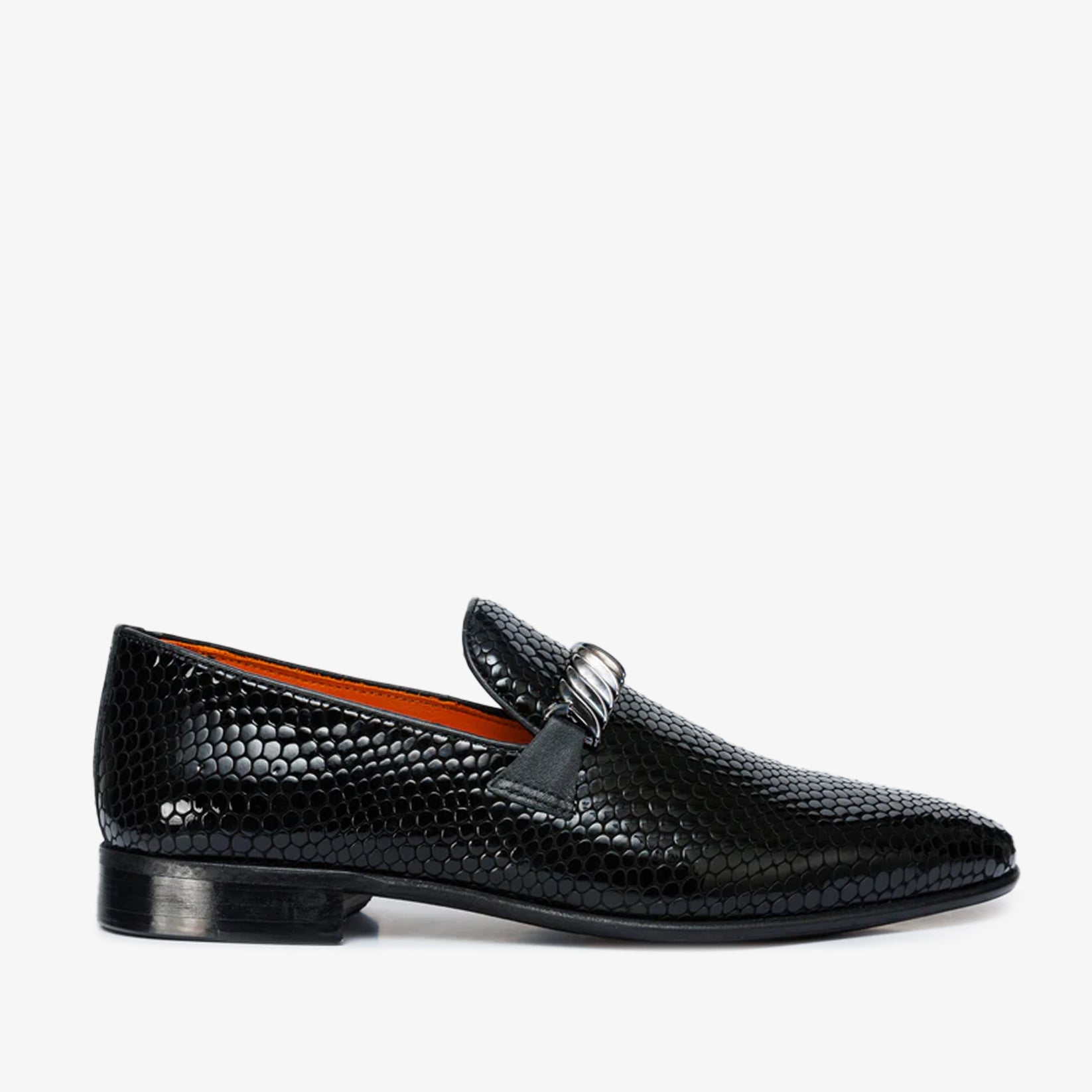The King Black Bit Dress Loafer Men Shoe – Vinci Leather Shoes