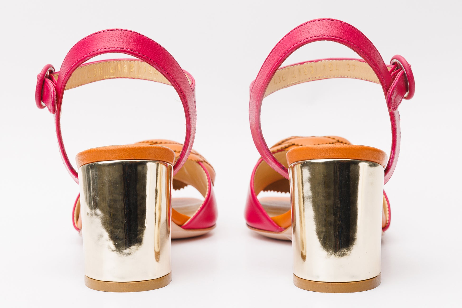 The Salerno Fuchsia Leather Women Sandal – Vinci Leather Shoes