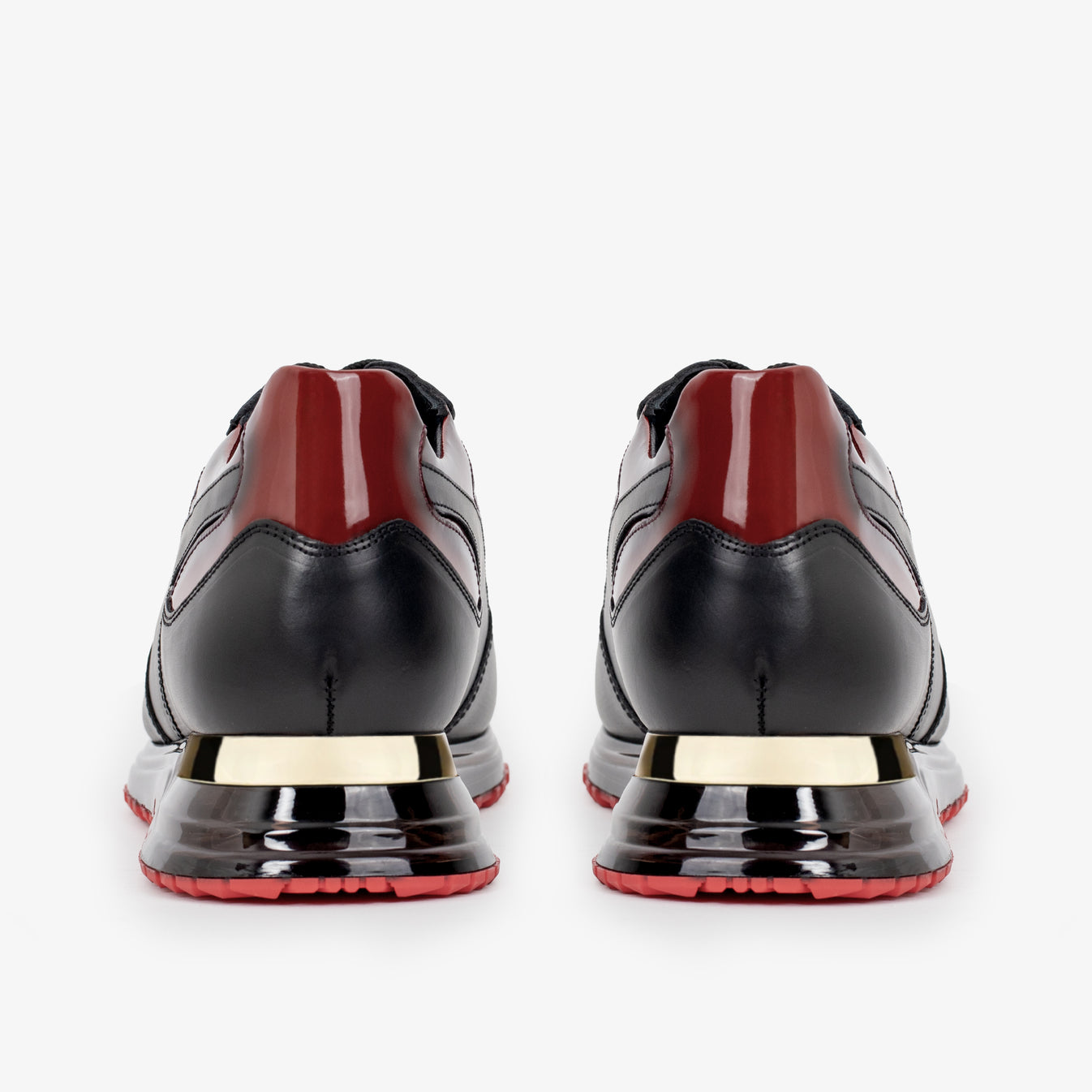 The Rialto Black & Red Patent Leather Men Sneaker – Vinci Leather Shoes