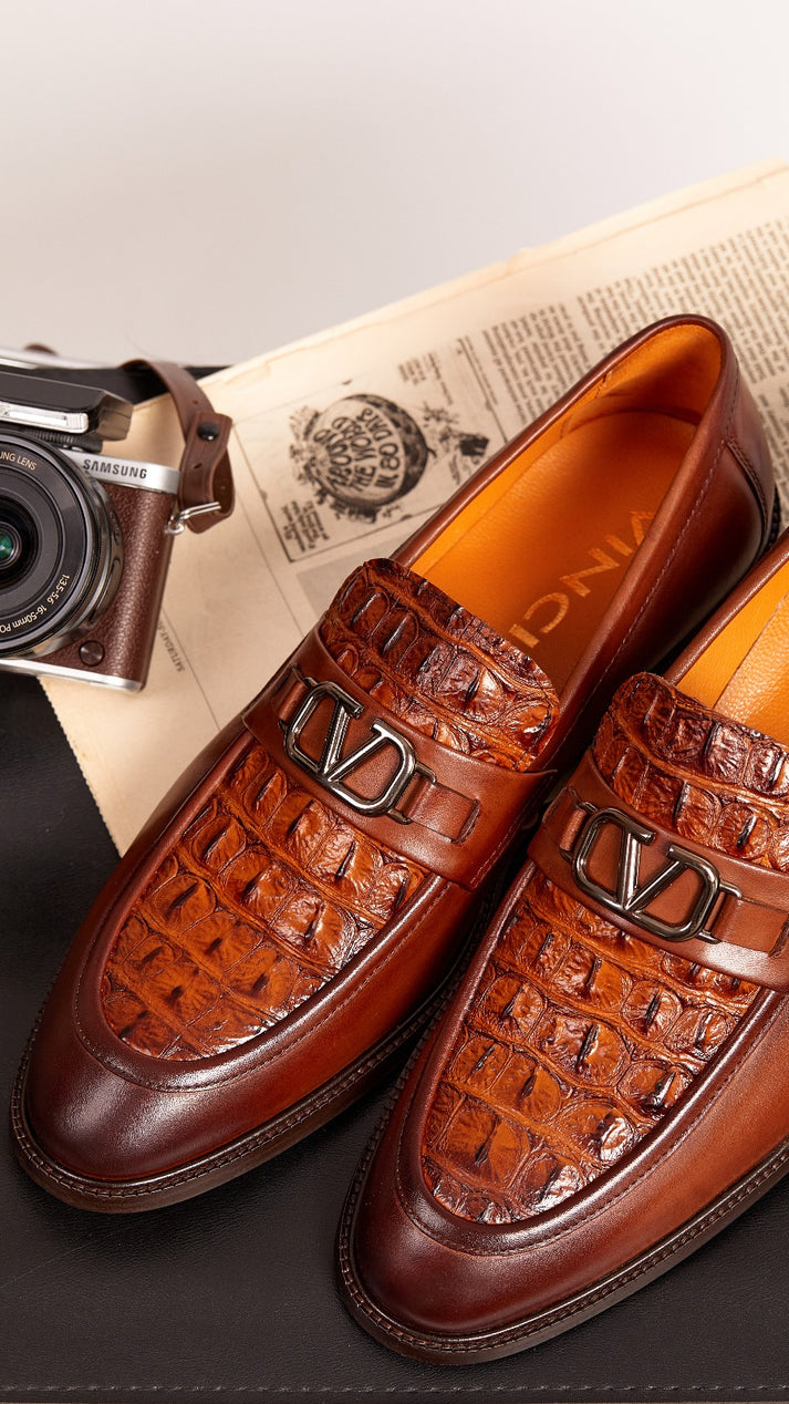 Amsterdam Tan Bit Loafer Men Shoe – Vinci Leather Shoes