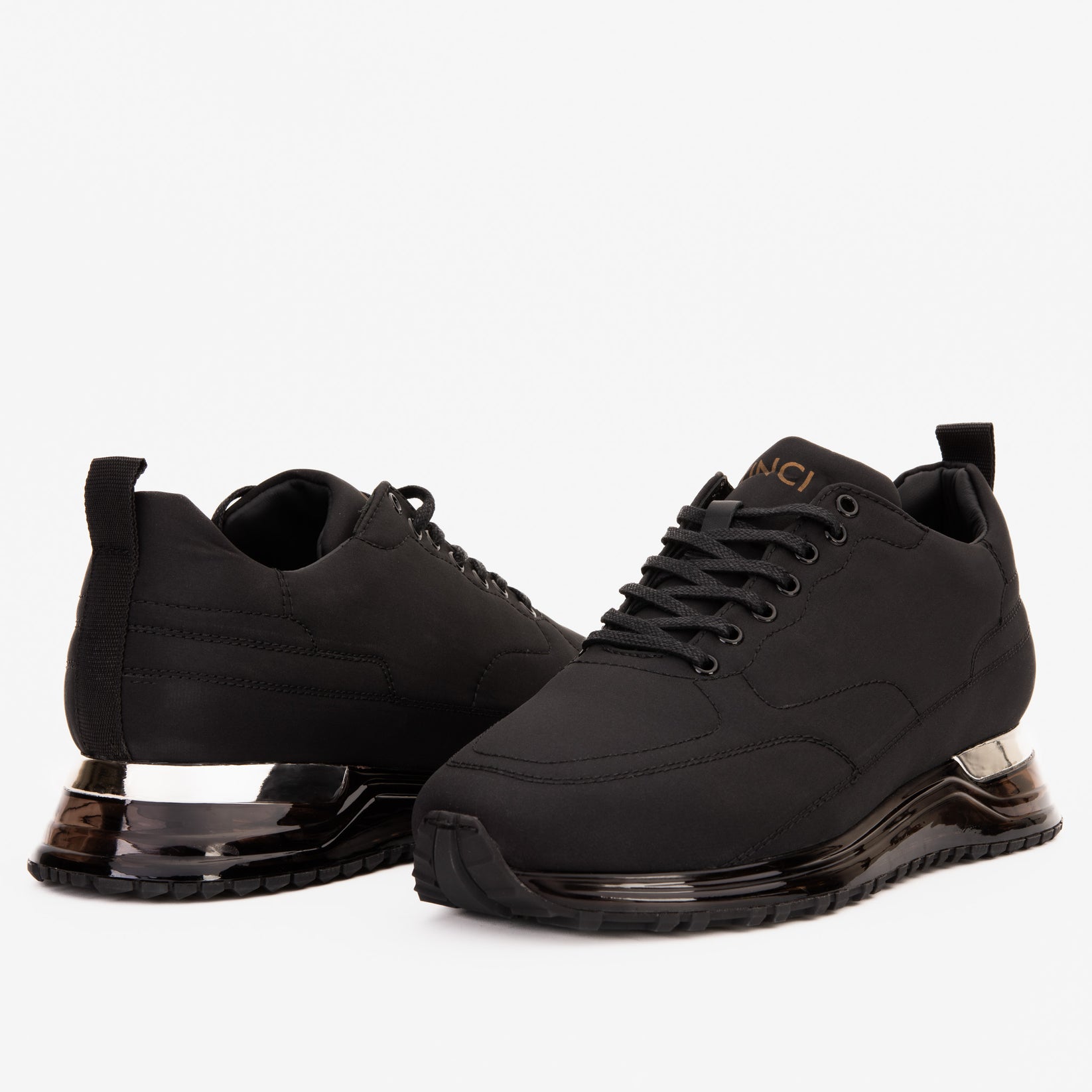 The Lexington Black Leather Men Sneaker – Vinci Leather Shoes