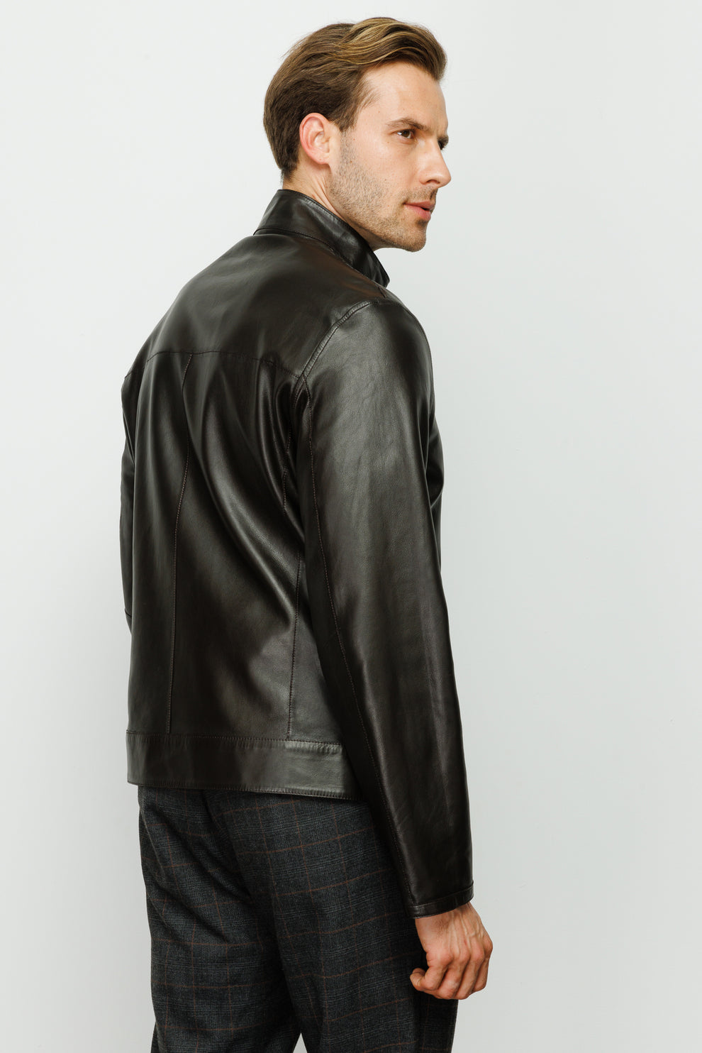 The Del Rio Leather Black Men Jacket – Vinci Leather Shoes