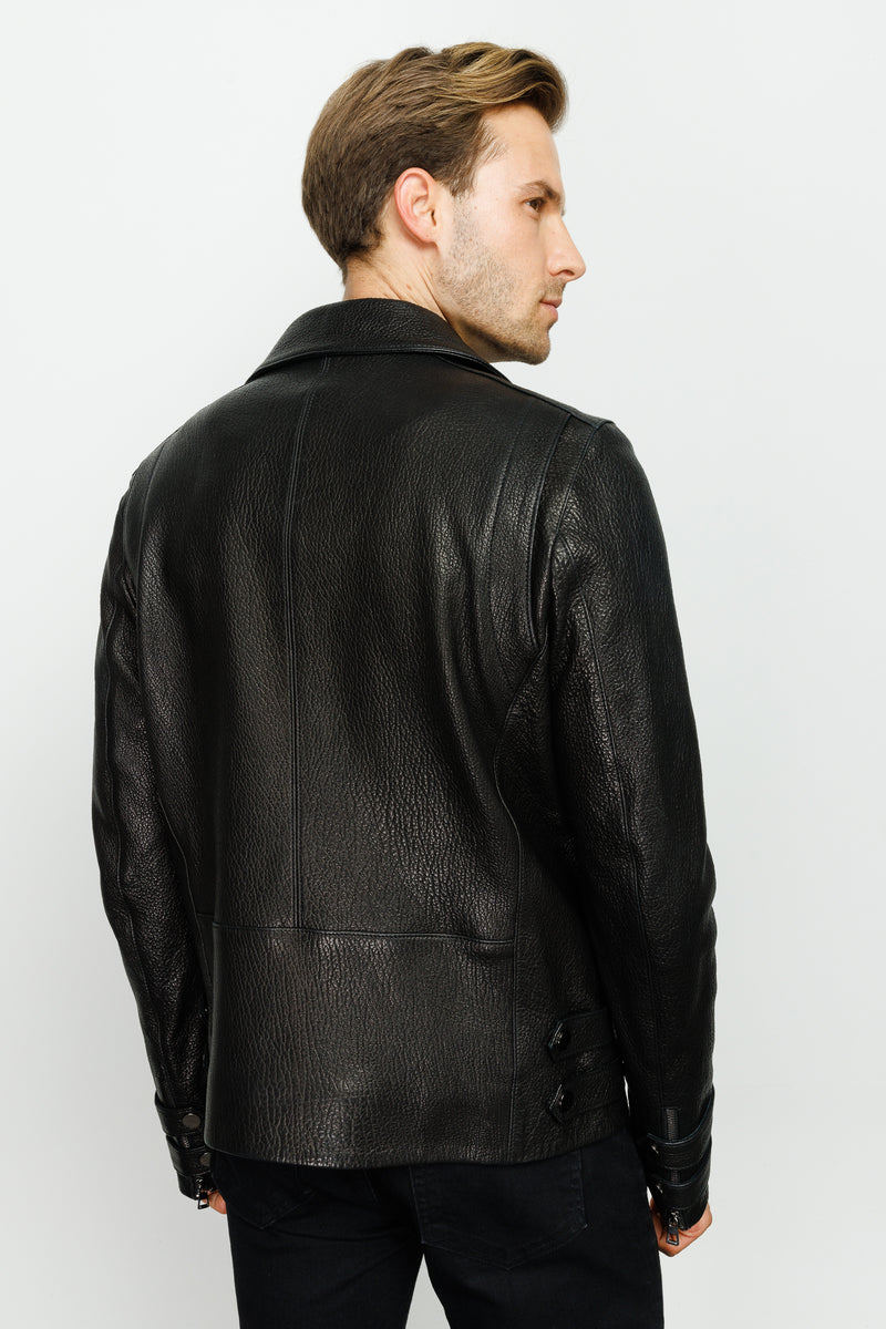 The Monala Black Leather Jacket – Vinci Leather Shoes